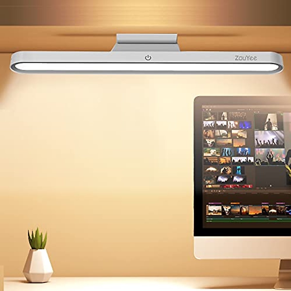 LED Desk Light, ZouYee Portable Desk Lamp for College Dorm Room ,Cordless Magnetic Battery Powered Small Table Lamp with Touch Control for Under Cabinet Lights Reading Working Office Bedroom Lighting