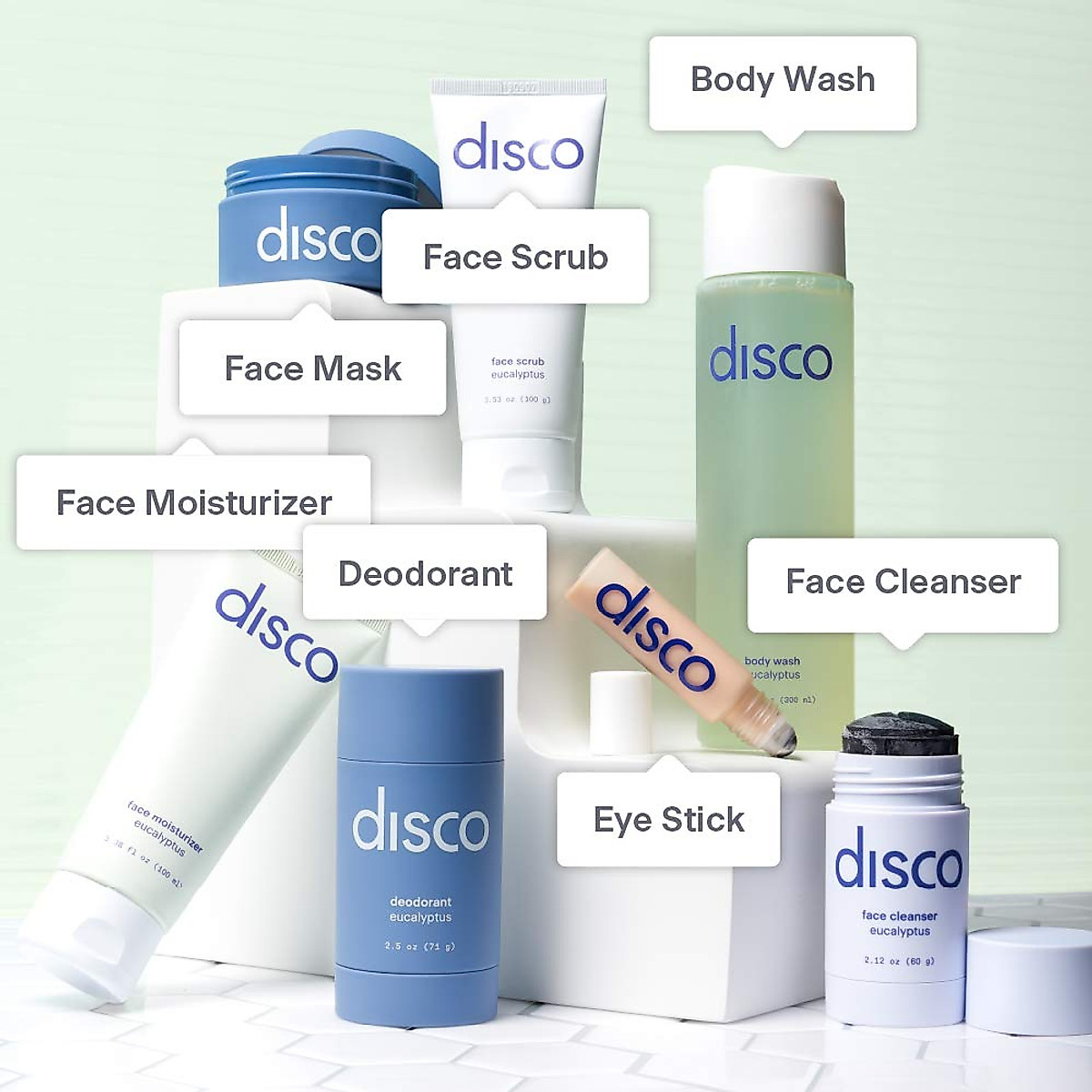 Disco Men's Eye Bag Treatment, Roller Serum for Men, Under Eye Cream Natural Caffeine Anti Aging Stick Balm, Reduce Puffiness, Wrinkles, Dark Circles, Crows Feet, Bags, Dark Circles, Lines, Puffiness