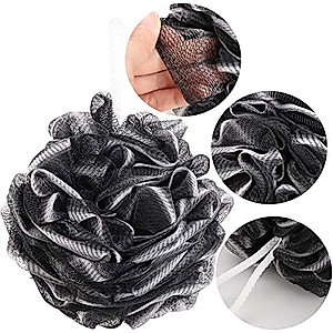 4 Pieces 75g Shower Loofahs Large Bath Sponge Mesh Pouf Wash Puff XL Shower Poof Body Loofas for Bathing