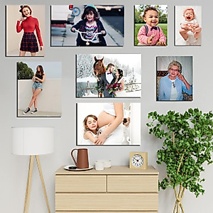 Canvas Prints with Your Photos, Canvas Prints Personalized Great Home Room Decor, Nice Wall Decor Artwork, Personalized Canvas Print Photos for Family Pet Wedding Friends Holiday Birthday Gift, Framed, Record the Beauty of People's Life, the Stage of Grow