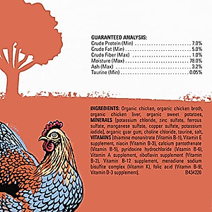 Beyond Purina Organic Wet Cat Food Pate, Organic Chicken & Sweet Potato Adult Recipe - (12) 3 oz. Cans