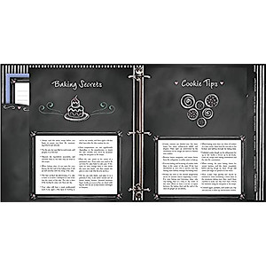 Deluxe Recipe Binder - Favorite Recipes (Chalkboard) - Write In Your Own Recipes