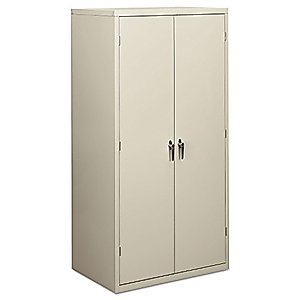 HON Brigade 5-Shelf Storage Cabinet, Adjustable Shelves, 72"H x 36"W x 24 1/4"D, Light Gray
