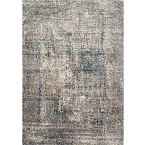 Loloi II Teagan Collection TEA-05 Denim/Slate, Contemporary 5'-3" x 7'-6" Area Rug