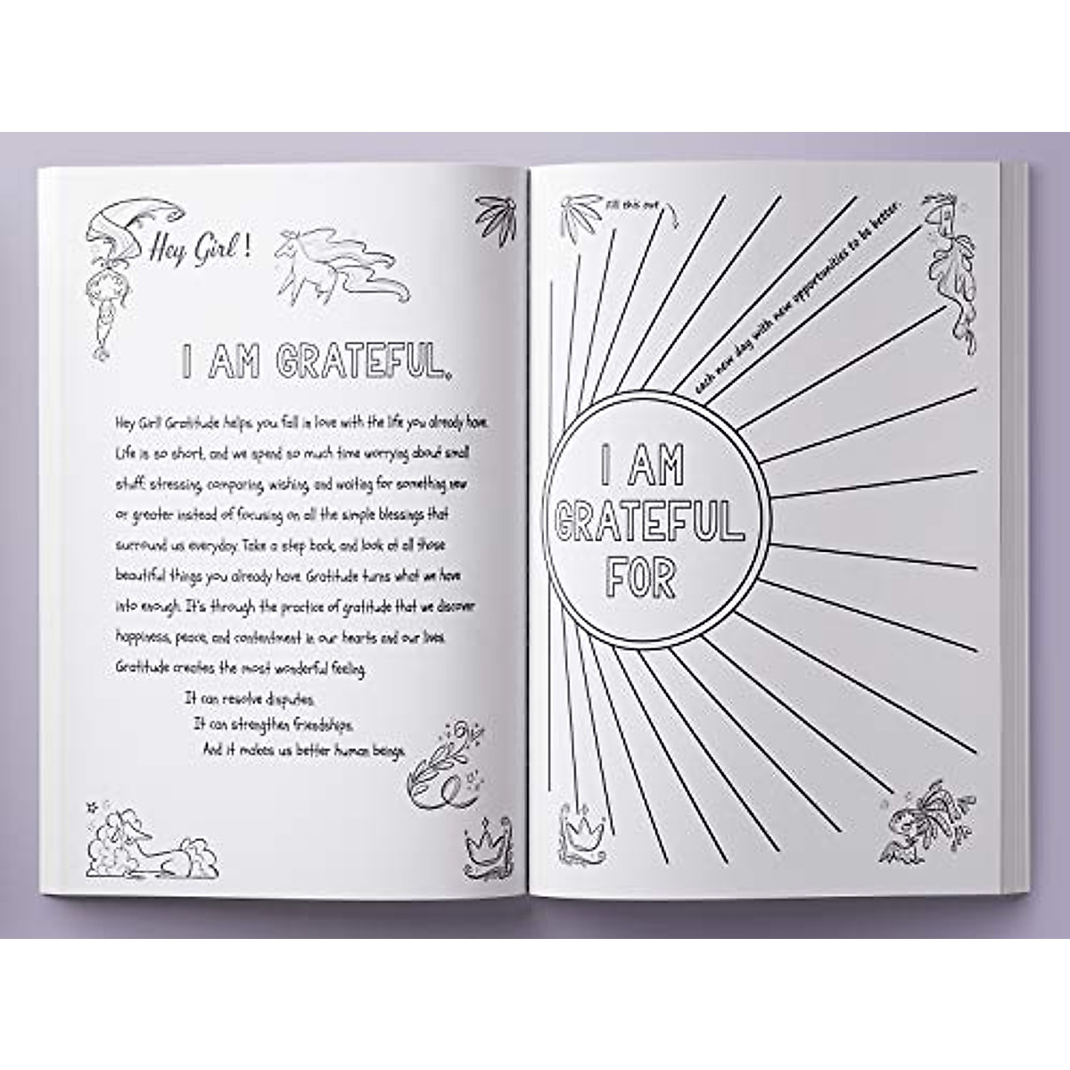 Hey Girl! Empowering Journal for girls: To Develop Gratitude and Mindfulness through Positive Affirmations