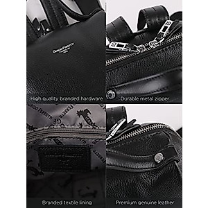 Giorgio Ferretti Soft Genuine Leather Italian Backpack for Women Small Real Leather Backpack Purse