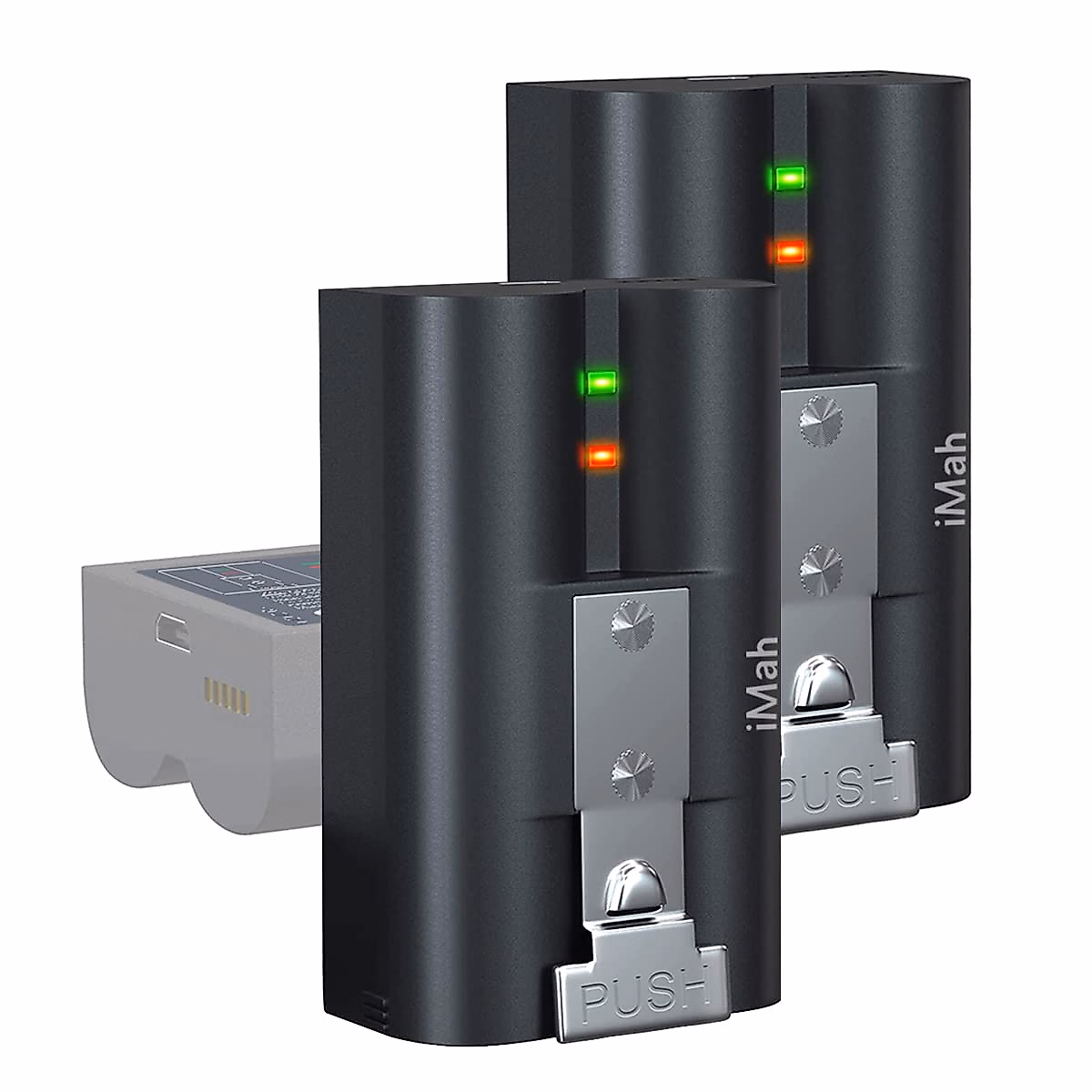 iMah Replacement Camera Battery Compatible with Ring, for Stick Up Cam Battery Spotlight Cam Video Doorbell 2/3/4/3Plus and Battery 5F53E9 V4, 2-Pack