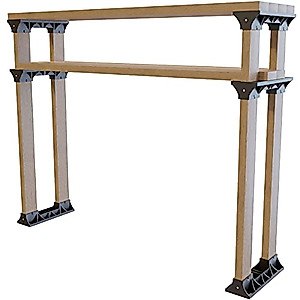 2x4basics 90124MI Custom Shelving and Storage System Shelflinks, Black, 6 Pack
