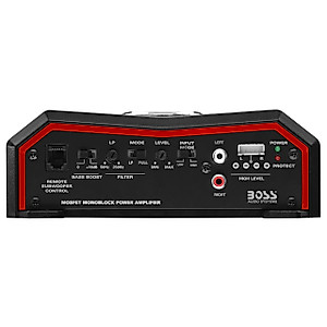 BOSS Audio Systems Elite BE1500.1 Monoblock Car Amplifier - 1500 Watts, 2 4 Ohm Stable, Class AB, Mosfet Power Supply, Great For Subwoofers