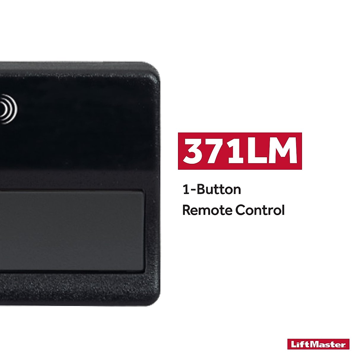 LiftMaster 371LM Security+ 1-Button Garage Door Opener & Gate Operator Remote Control - Universal Garage Door Opener Remote - Single Button Door Opener - Connects to App - Sends a New Code - Pack of 1