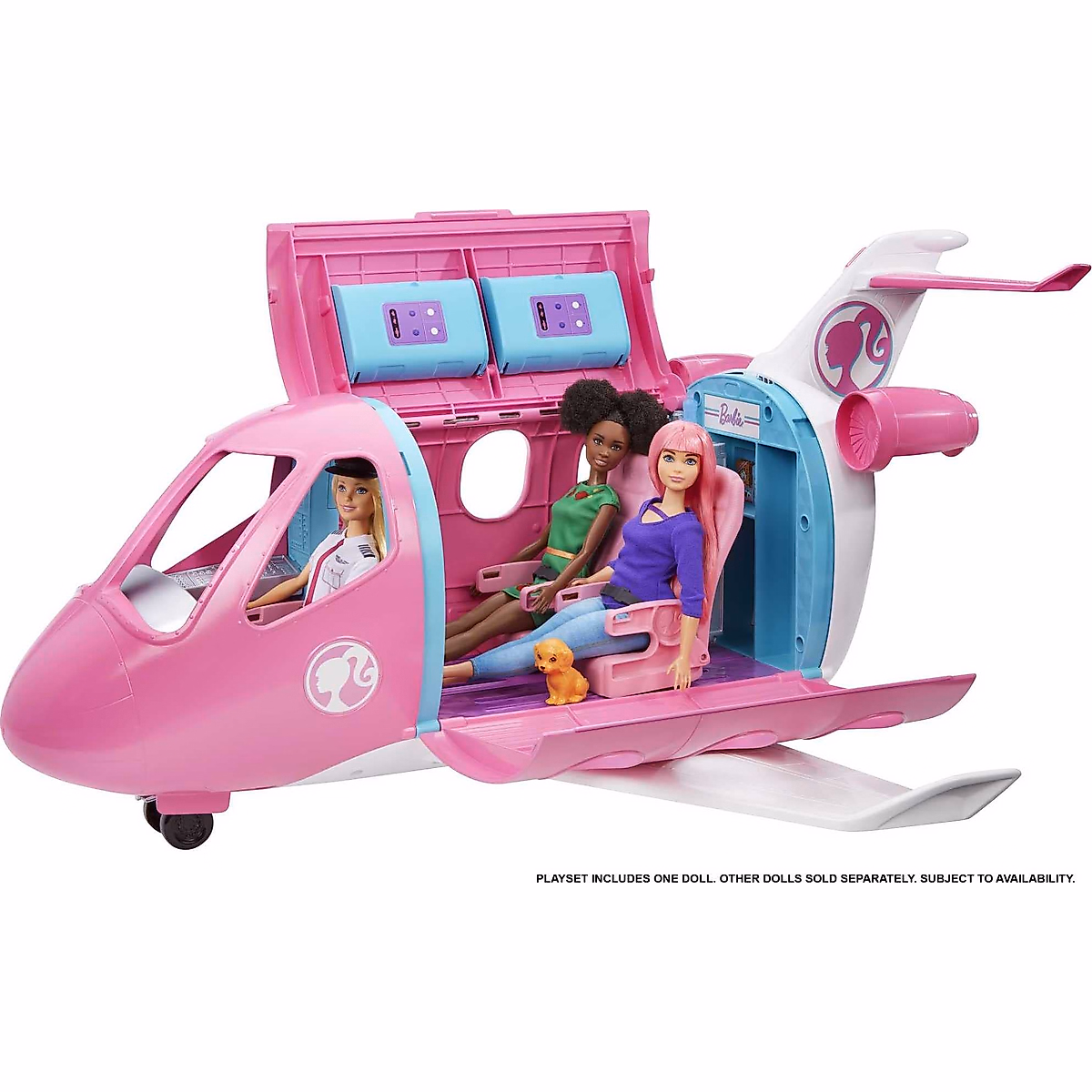 Barbie Dreamplane Transforming Playset with Doll and 15+ Travel-Themed Pieces