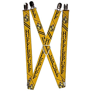 Buckle-Down mens Buckle-down - Harry Potter Suspenders, Multicolor, 3.5 x 2.5 US