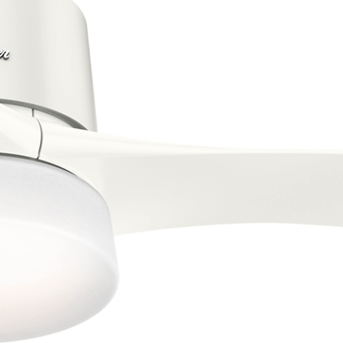 Hunter Fan Company, 59222, 54 inch Wi-Fi Symphony Fresh White Ceiling Fan with LED Light Kit and Handheld Remote, Smart Fan