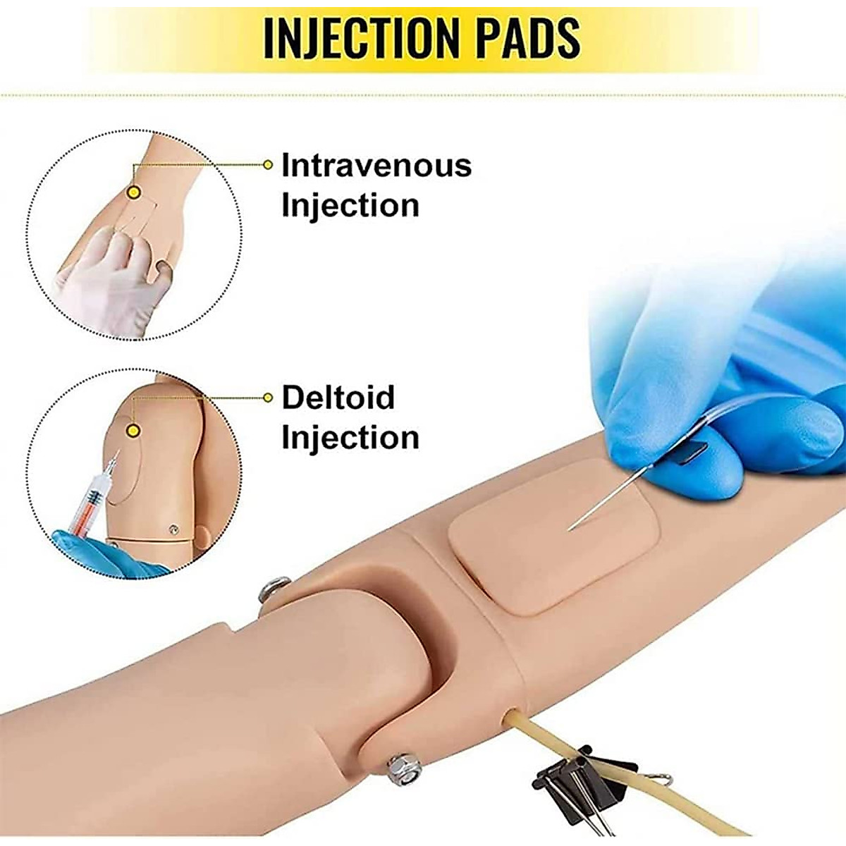 SHENGANG Female, Male PVC Patient Care Manikin Training CPR Simulator Basic Nursing Skills Geriatric Human Model for Medical Nursing Training Manikin, Life Size,Male