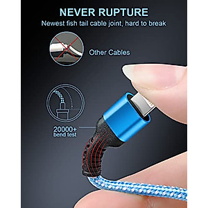 iPhone Charger Cord, [3FT-4Pack] Nylon Braided USB to Lightning Cable, [MFi Certified] Apple Fast Charging Syncing Cord Compatible with iPhone 14/13/13 Pro/13 Mini/12/12 Pro Max/11/11 Pro/8 Plus/8/XR