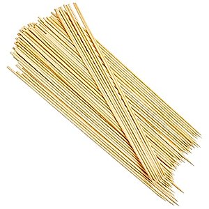 GOOD LIVING 12-Inch Bamboo Skewers for Fruit, BBQ, Shrimp, Vegetables and More, 1-Pack (100 Skewers)