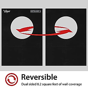 Viper by GLD Products Defender III Extended Length Dartboard Surround Wall Protector, Black, One Size