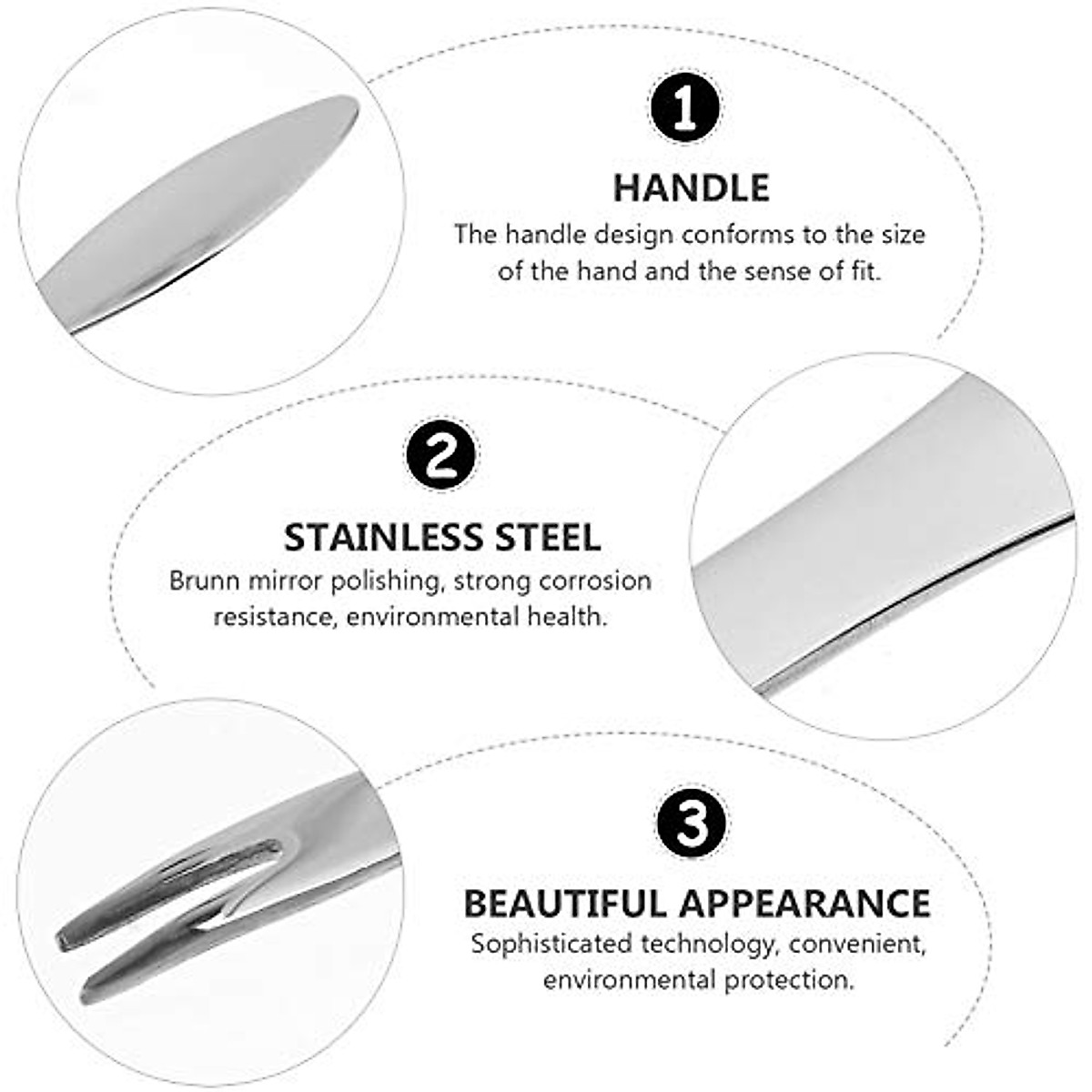 HANABASS 5pcs Lobster Travel Neddles Eatting for Opener Restaurant and Fork Tasting Shellfish Gadget Pliers Fruit Stainless Portable Peeling Appetizer Forks Picks Nut Escargot Tool