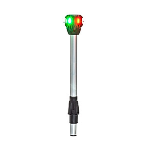 Attwood Bi-Color Lightarmor LED Navigation - Pole Light Red-Green - 10" - Boat Bi-Color Lightarmor LED Navigation - Pole Light NV6LC2-10-7 Red-Green - 10" - Boat