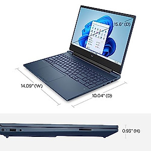 HP Victus 15 Gaming Laptop 2023 Newest, 17.3" 144 Hz Display, Intel Core i9-13420H Processor, NVIDIA GeForce RTX 4090 Graphics, 8GB RAM, 512GB SSD, Backlit Keyboard, Windows 11 Home, Blue
