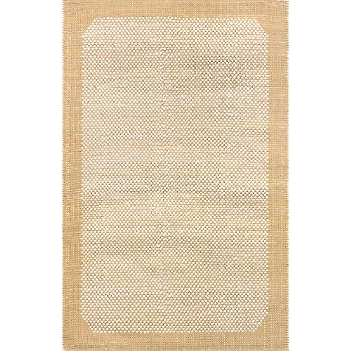 nuLOOM Branna Casual Bordered Wool Area Rug, 8' x 10', Beige