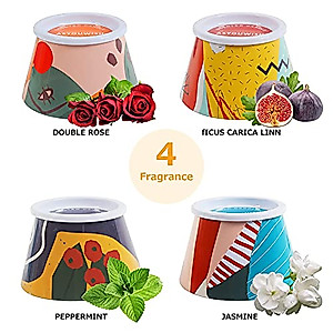 ASYOUWISH Scented Candles, 4 Pack 5.29 Oz Natural Soy Wax Candle, Candles for Home Scented, for Stress Relief, Bath and Body Care Candles, Holiday Candle Gifts for Women.