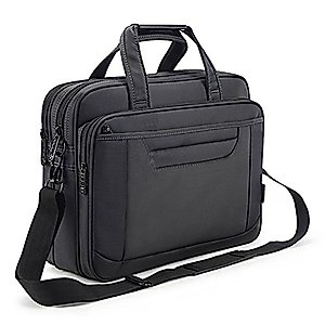 Briefcase Bag 15.6 Inch Laptop Messenger Bag Business Office Bag for Men Women, Waterproof Stylish Nylon Multi-Functional Shoulder Bag fit for Computer Notebook MacBook Hp Dell Lenovo Asus Apple