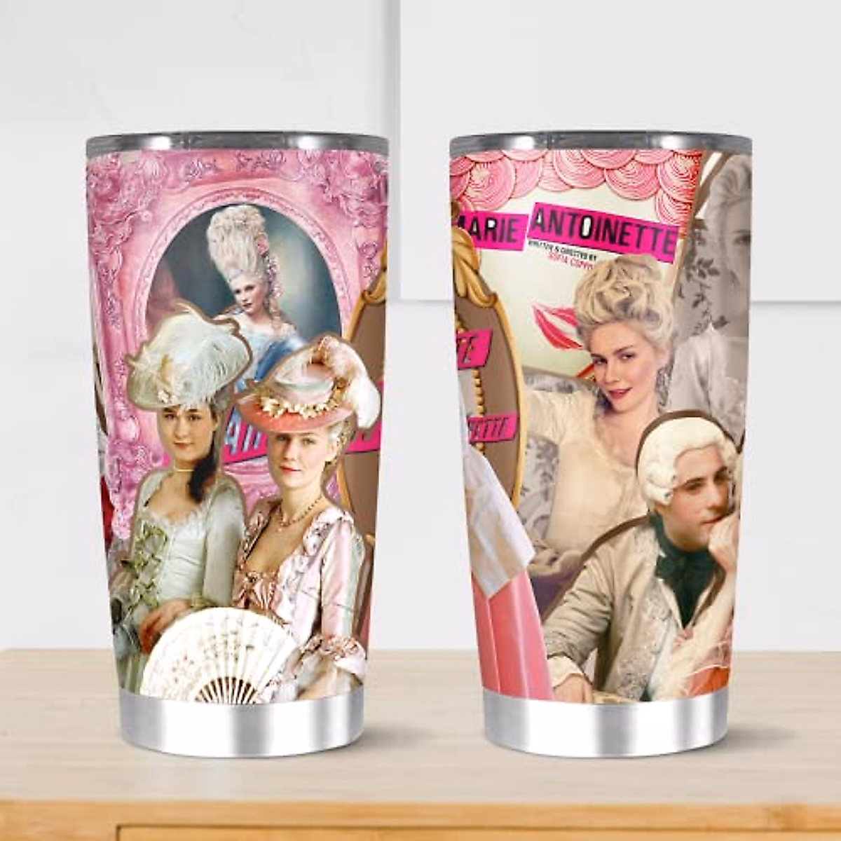 Tumbler Stainless Steel Insulated 20 oz marie Iced antoinette Wine Coffee Tea Hot Cold Water Botter Gifts for Family and Friends