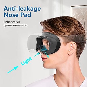 AMVR Face Cover for Pico 4/Pico 4 Ultra, Resilient Vent Leather Face Pad Replacement Soft Facial Cushion Interface Bracket Set Washable Lightproof Comfortable VR Accessories（Black, 3-in-1）