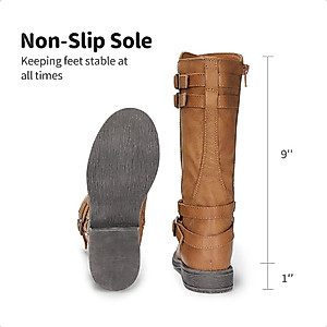 DREAM PAIRS Girls Knee High Fashion Riding Boots for Toddler/Little Kid/Big Kid,Size 2 Little Kid,Tan/03,LUCKID