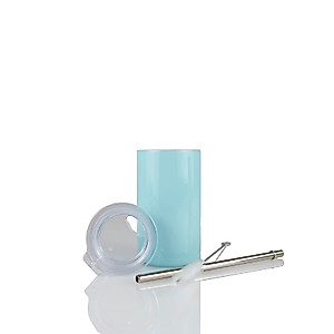 Hogg Mini Tumbler 6 Pack - 3oz Mini Skinny (Multi Color), Sublimation Shot Glasses with Lids, 3 oz Shot Glasses, Mini Tumblers with Lids and Straws, Sublimation Shot Glass Blanks