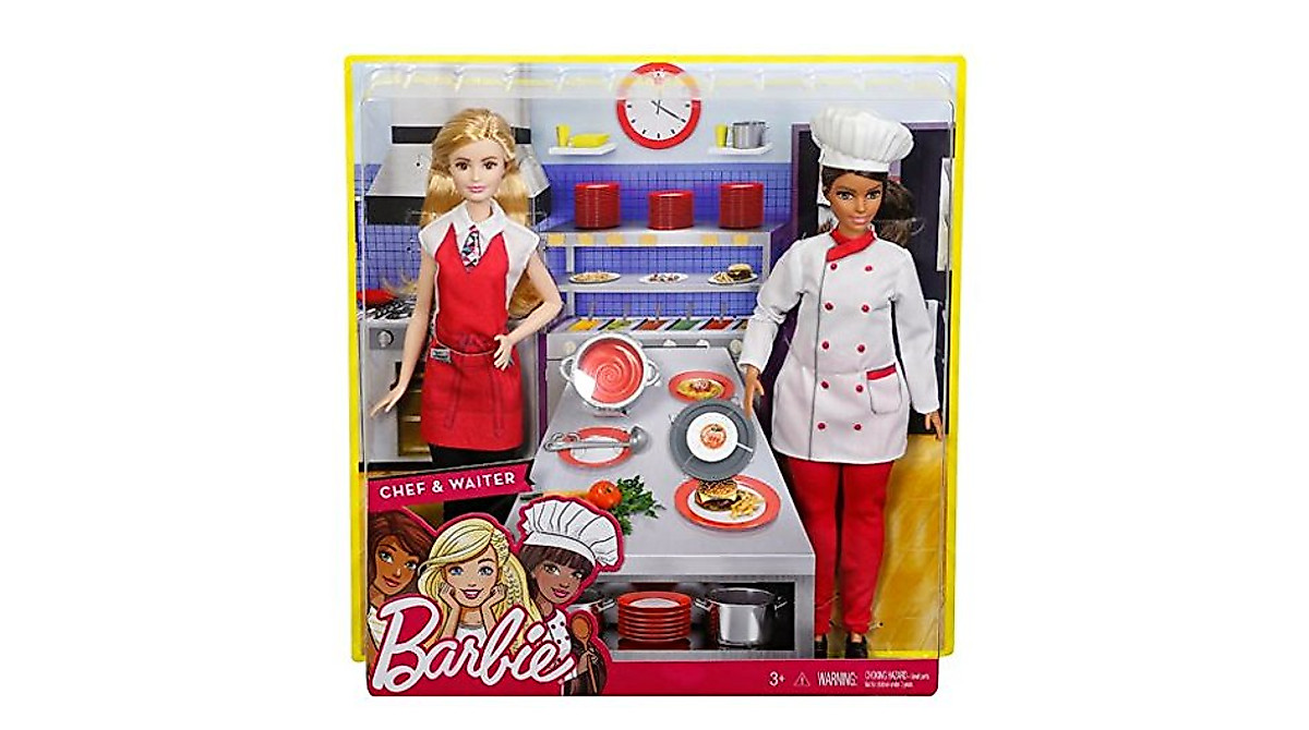Barbie Chef & Waiter Dolls - Explore Fun Careers