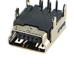 5pcs Replacement USB Charging Port Socket Power Charger Jack for Playstation3 PS3 Controller Repair Parts (B)