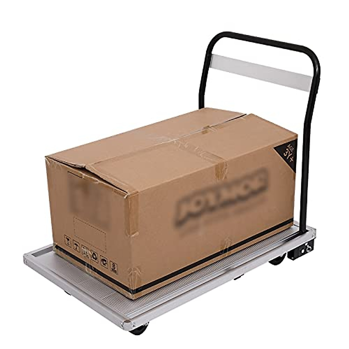 Hand Truck Platform Truck Folding Multifunctional Moving Aluminum Foldable Handle Rolling Flatbed Cart Hand Truck Load Capacity 770lb Utility Cart