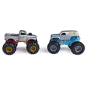 Monster Jam, Official Megalodon vs. Octon8er Color-Changing Die-Cast Monster Trucks, 1:64 Scale