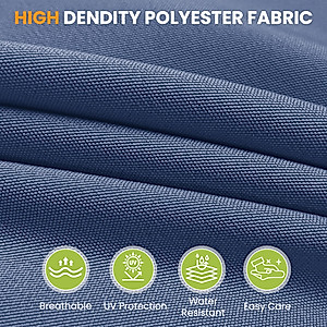 UDPATIO Outdoor Cushions for Patio Furniture, 7-Piece Replacement Cushions, Patio Cushions Outdoor Sectional Cushions Outdoor Couch Cushions for 4-seat Patio Conversation Sets (Navy Blue)