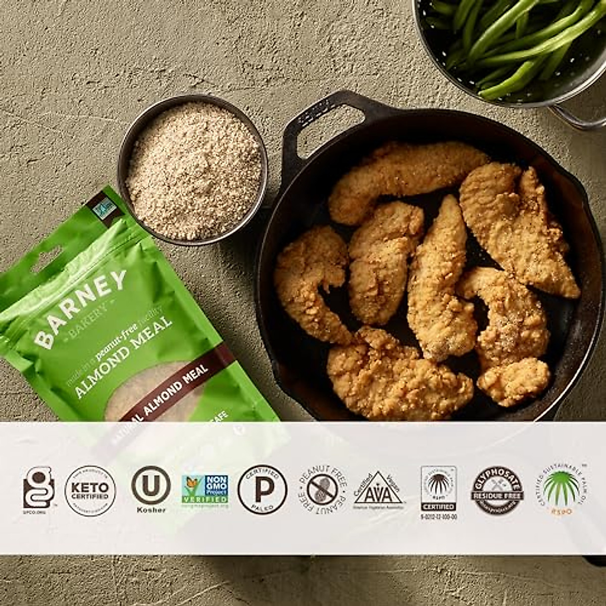 Barney Butter Almond Meal, 13 Ounce, Non-GMO, Gluten Free, Keto, Paleo, Vegan