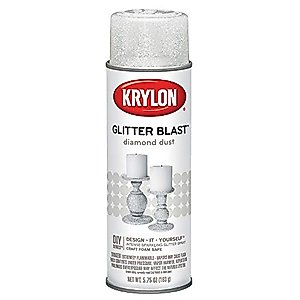 Krylon K03804A00 Glitter Blast Glitter Spray Paint for Craft Projects, Diamond Dust, 5.75 oz