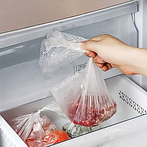 BESTEASY Food Storage Bags, 16" X 20" Clear Plastic Produce Bags on a Roll, Durable Plastic Bags for Bread Fruits Vegetable 350 Bags/Roll (1 Roll)