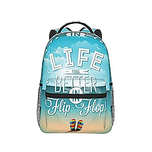 Hawaii Tropical Palm Tree Backpack Hawaiian Laptop Backpack Casual School Bag Hiking Travel Bookbag for Men Women Girls Boys