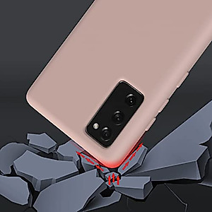 ZTOFERA Crossbody Case for Samsung Galaxy S20 FE 5G with Lanyard Strap Adjustable Rope Liquid Silicone Soft Cover Pink