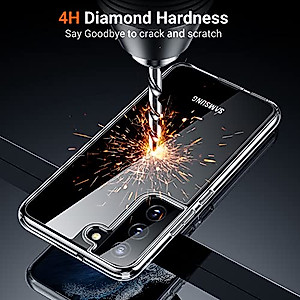𝑻𝙊𝙍𝙍𝘼𝙎 Diamond Clear Samsung Galaxy S22 Case [Never Yellowing] [Military Grade Anti-Drop] Galaxy S22 Case, Hard PC Back & Flexible Bumper Shockproof Phone Case for Samsung S22, Crystal Clear