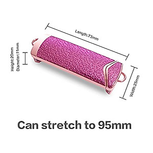 HIFIT Mobile Phone Crossbody Chain & Back Clip, Compatible with All Smart Phones, Functional Alloy Chain Phone Lanyard Adjustable Perfect for Girls & Ladies for Traveling, Leisure (Pink)
