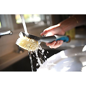 Full Circle FOMO Foam Soap Dispensing Dish Brush, 1 EA, Grey