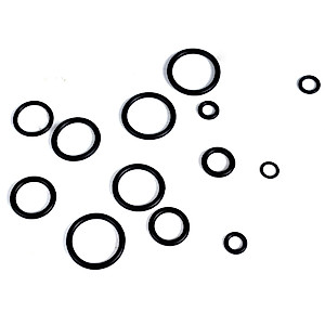 400 Pcs Rubber O-Rings Assortment Kit, 24 Sizes Rubber O-Ring Sealing Seal Assortment Set for Faucet, Hose, Automotive Repair, Plumbing, Gas, O Rings Kit