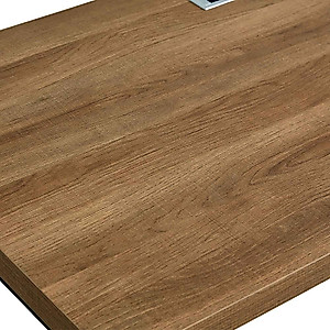 DYH Computer Desk 47 in, Home Office Writing Desk, Modern Simple Style Wood Table, Brown