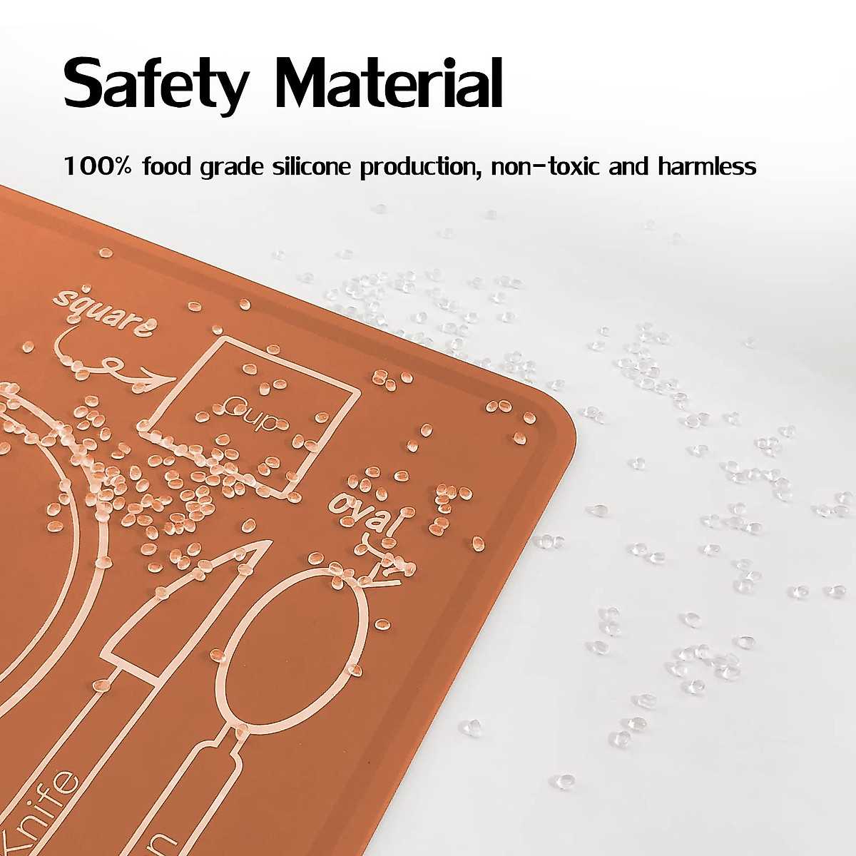 Silicone Baby Placemats, Montessori Placemats for Kids Baby Toddlers Non-Slip Portable Table Setting Mats, 2Pack, MistyRed&LightGrey