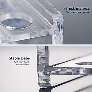 1PCS 50ML Colorimeter Tube Rack Acrylic Strong Test Tube Holder 6 Slots Suit for Tubes Less Than 2.6cm/1.02inch in Diameter (1, 50ML)