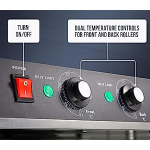 SYBO Hot Dog Roller, 30 Hot Dogs 11 Rollers Grill Cooker Machine with Removable Stainless Steel Drip Tray and Glass Hood Cover, 1430-Watts, Perfect for Commercial And Party