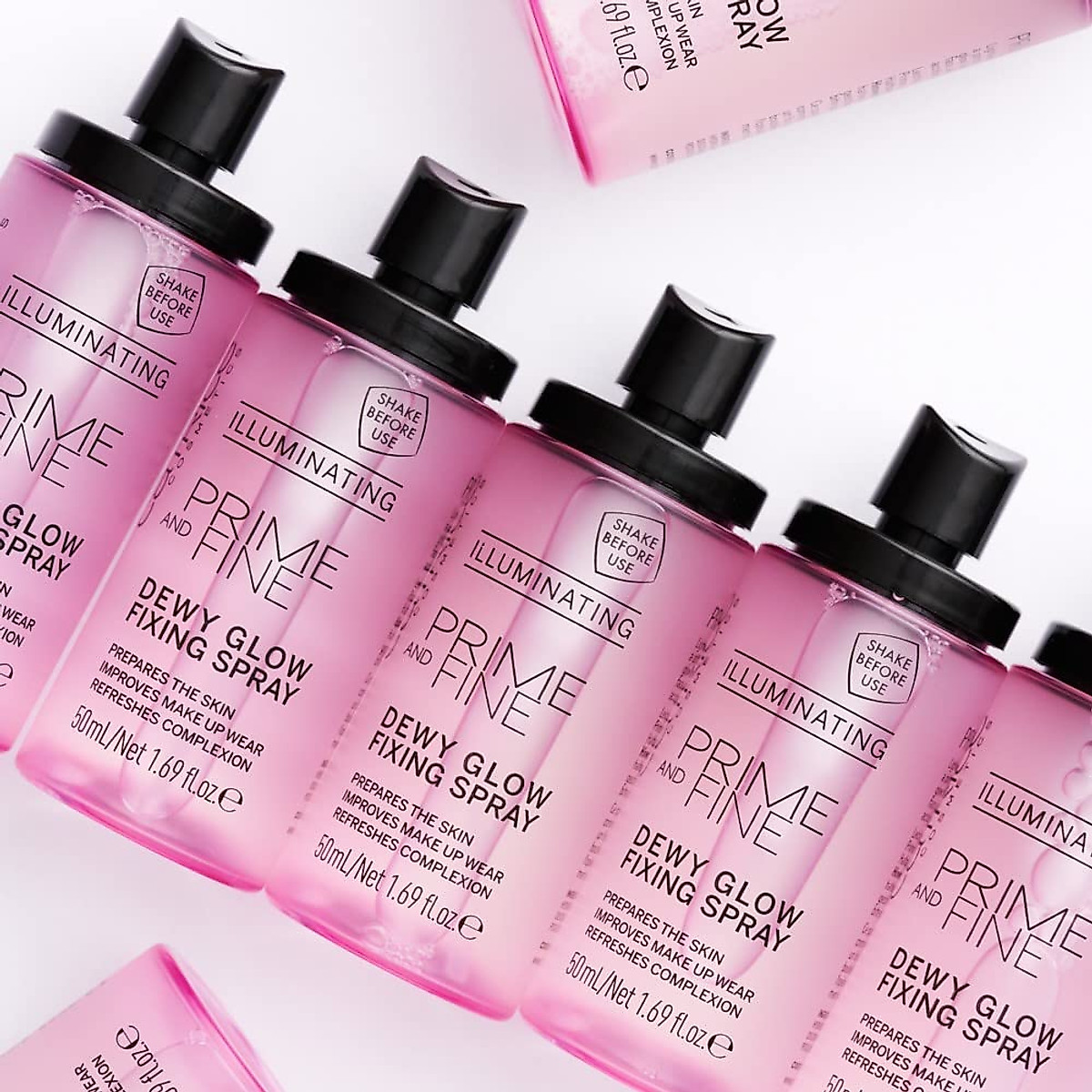 Catrice | Prime & Fine Illuminating Dewy Glow Spray | Transparent and Fast Drying Fixing Spray| Paraben Free & Vegan | Cruelty Free (Pack of 1)